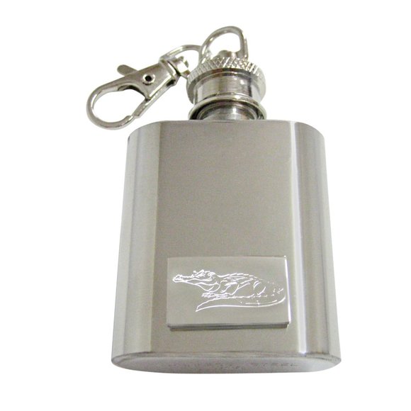 Kiola Designs | Other | Etched Detailed Alligator Keychain Flask | Poshmark